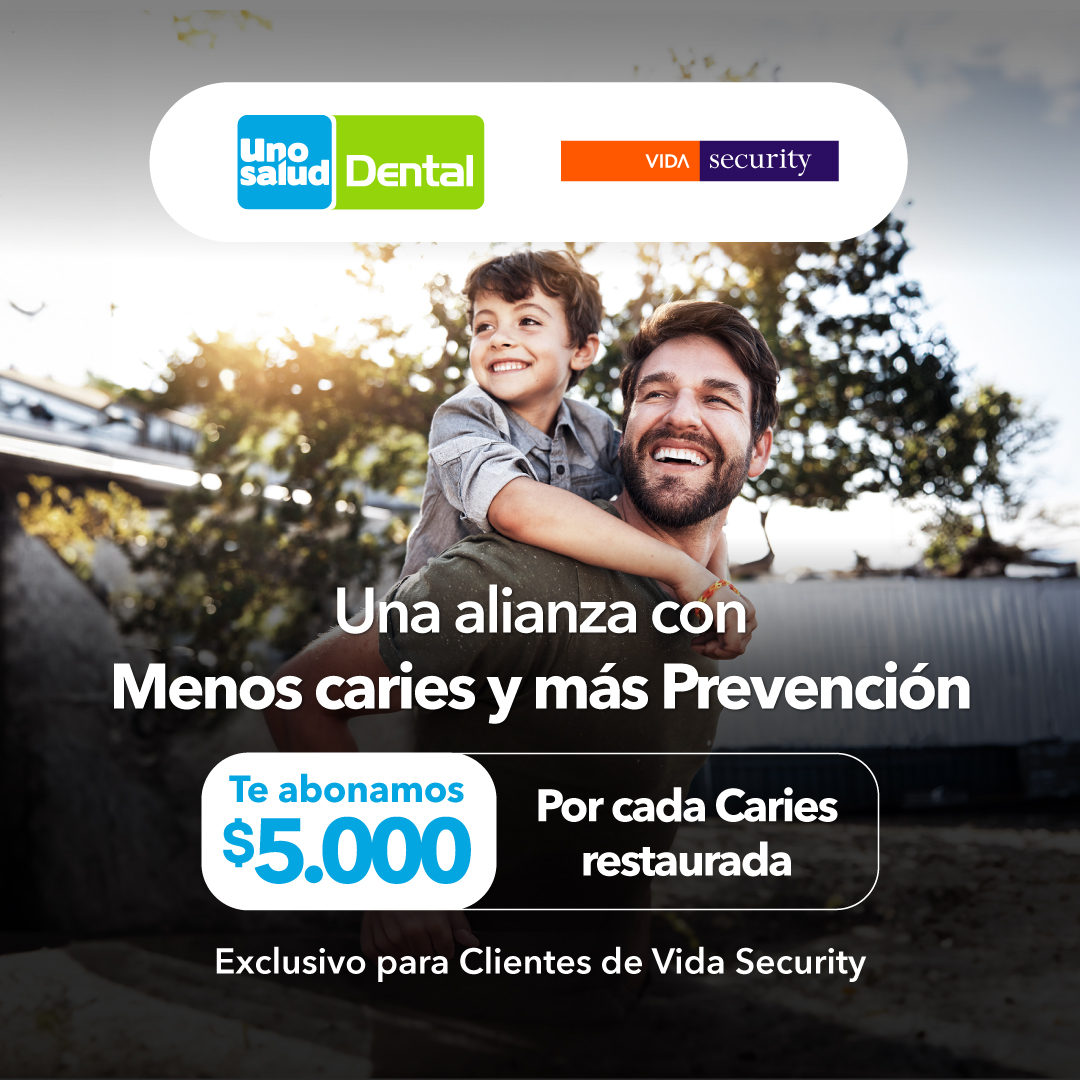 60% dcto si eres asegurado a Vida Security | Uno Salud Dental